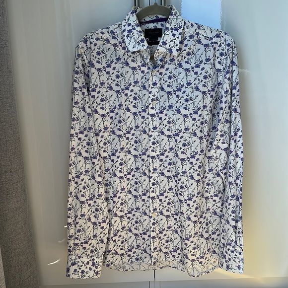 Duchamp | Shirts | Mens Duchamp Dress Shirt Floral M | Poshmark